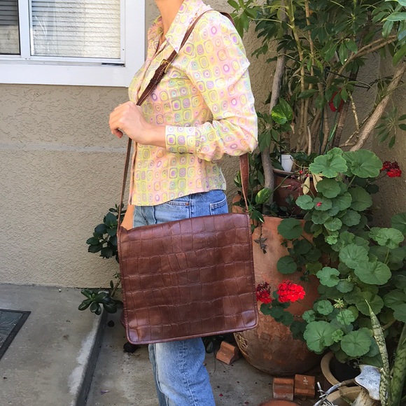 Express | Bags | Vintage Brown Express Leather Bag | Poshmark